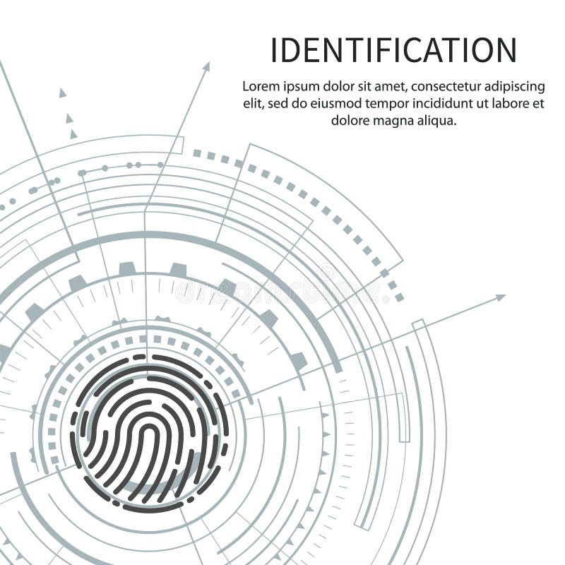 Identification Poster with Text Sample Vector Stock Vector ...
