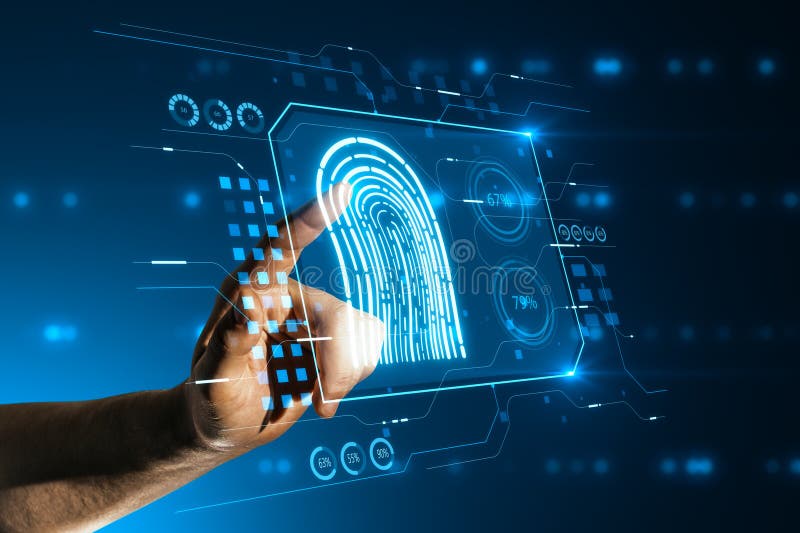 Biometric and Safety Concept with Personal Data of Young Woman and ...