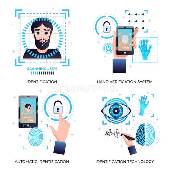 Identification Technologies Concept Stock Vector - Illustration of ...