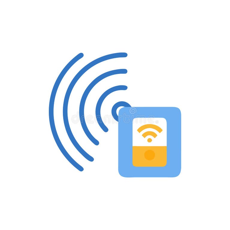 Identification Tracking RFID Icon Stock Illustration - Illustration of ...
