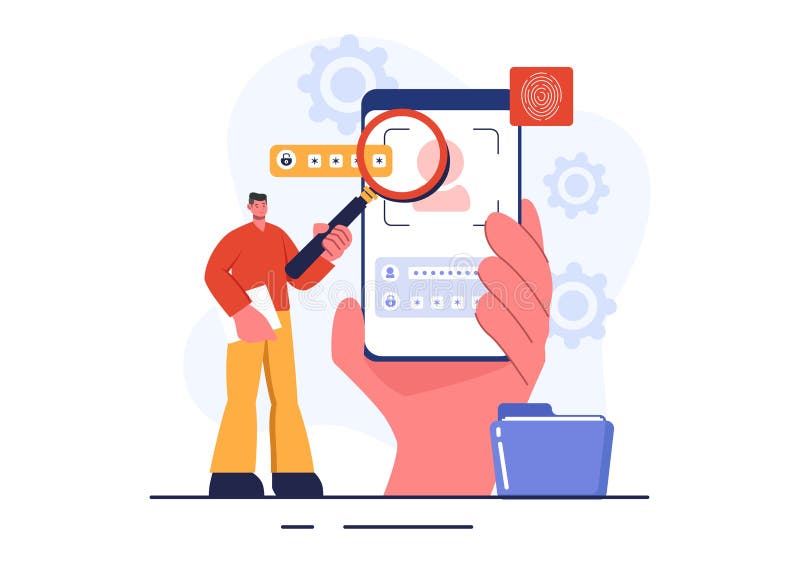 Identification Vector Illustration of an Identity Card with Photo ...