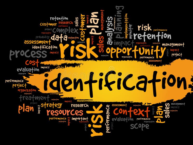 Identification word cloud stock illustration. Illustration of concept ...