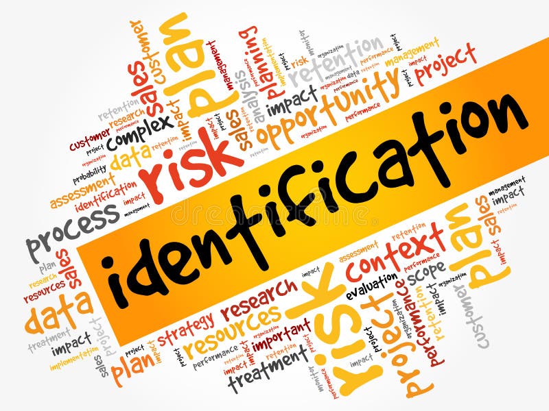 Identification word cloud stock vector. Illustration of entry - 208902687