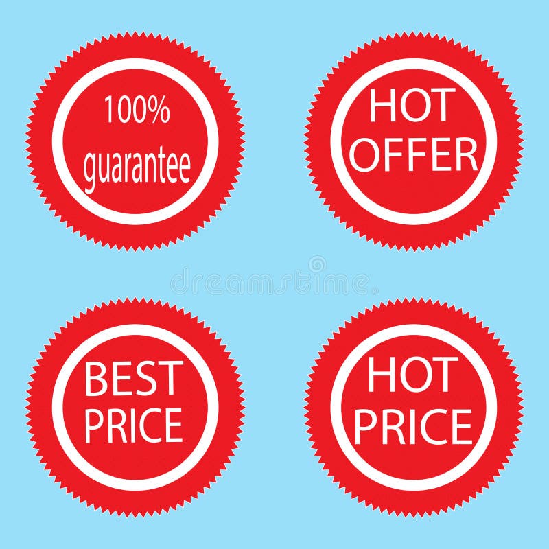 Identifichi L'autoadesivo Migliore E Prezzo Caldo Illustrazione ...