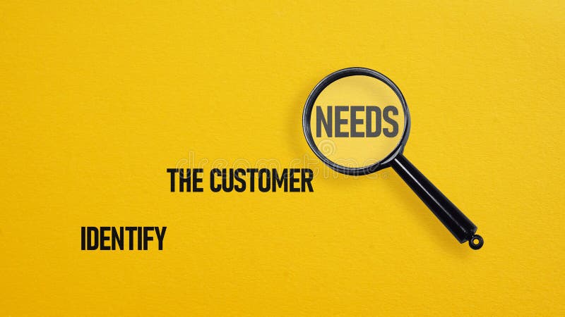 Identify the Customer Needs is Shown Using the Text Stock Image - Image ... Identify the Customer Needs is Shown Using the Text Stock Image - Image ...