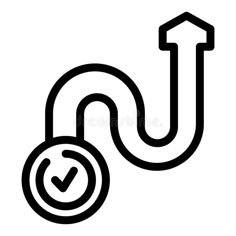 Identify Right Decision Icon Outline Vector. Decisions Making Process ...