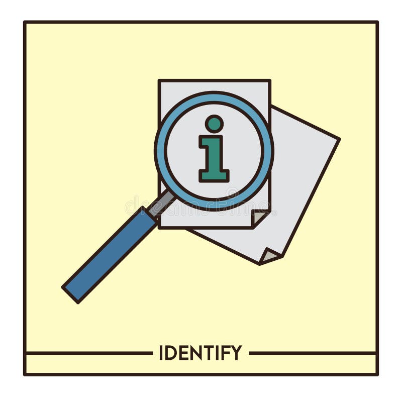 Identify. Vector Illustration Decorative Design Stock Illustration ...