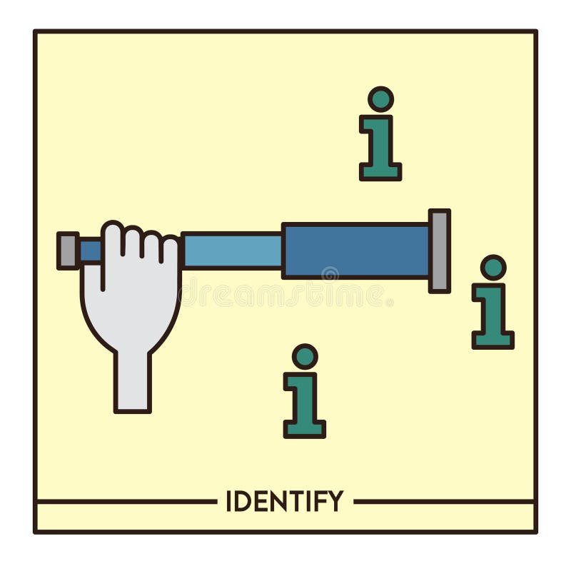 Identify. Vector Illustration Decorative Design Stock Illustration ...