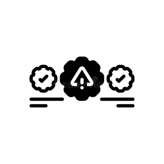 Black Solid Icon for Identifying Errors, Identifying and Defect Stock ...