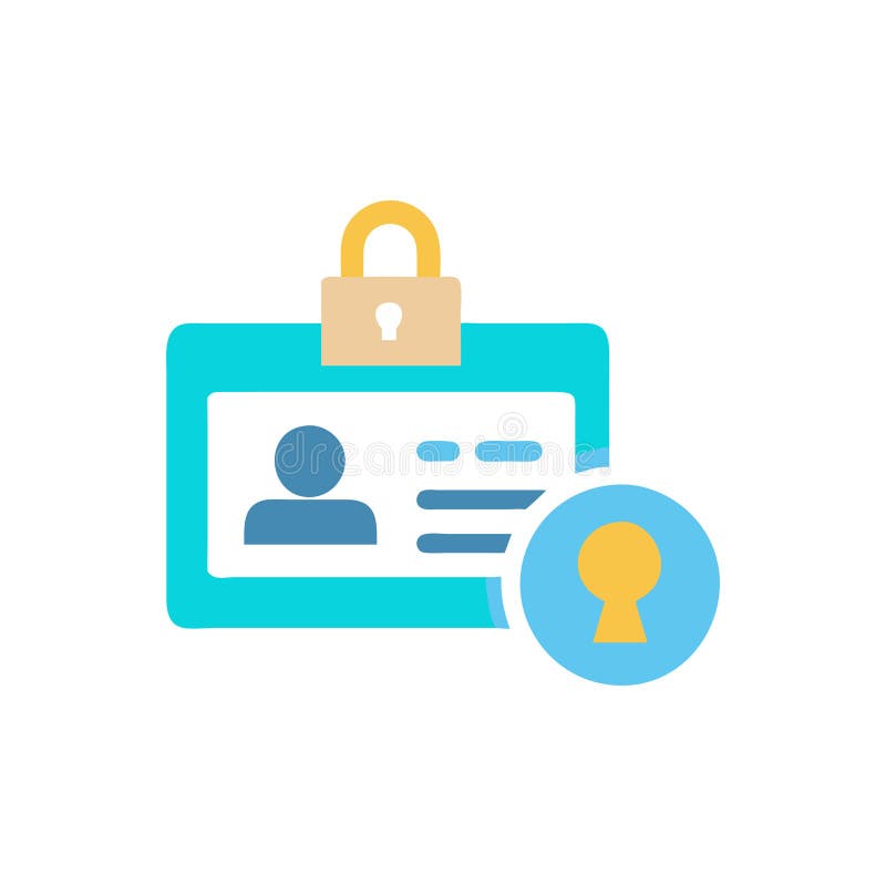 Identity and Access Management Icon for Security Stock Illustration ...