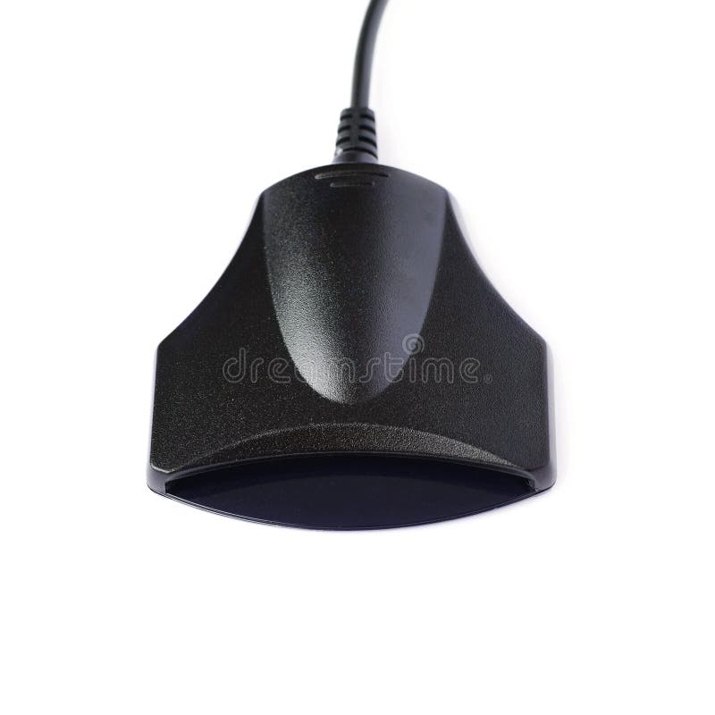 Identity Authentication Card Reader Isolated Over White Background ...