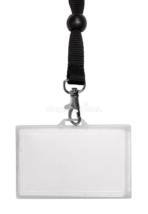Identity card stock image. Image of clip, security, cord - 13872839