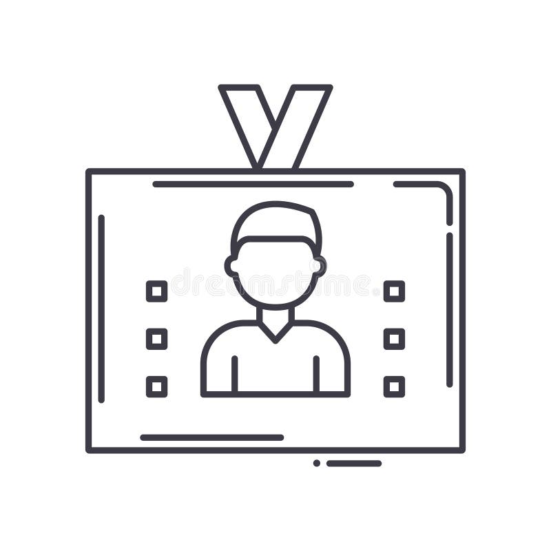 Corporate Identity Icon, Black Vector Sign with Editable Strokes ...