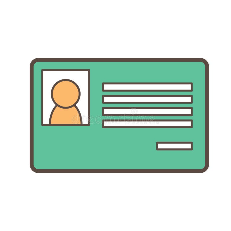 Identity Card. Vector Illustration Decorative Design Stock Vector ...