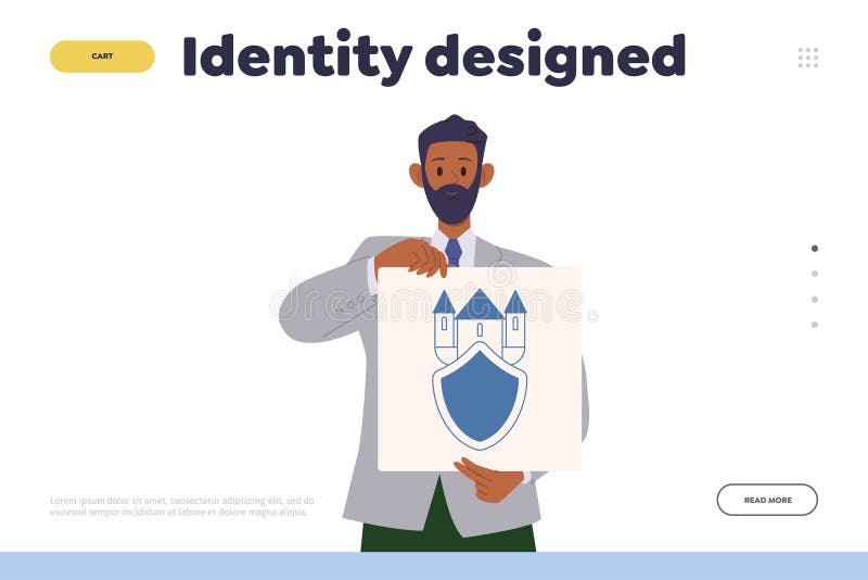 Identity Designed Concept for Landing Page Template with Happy Web ...