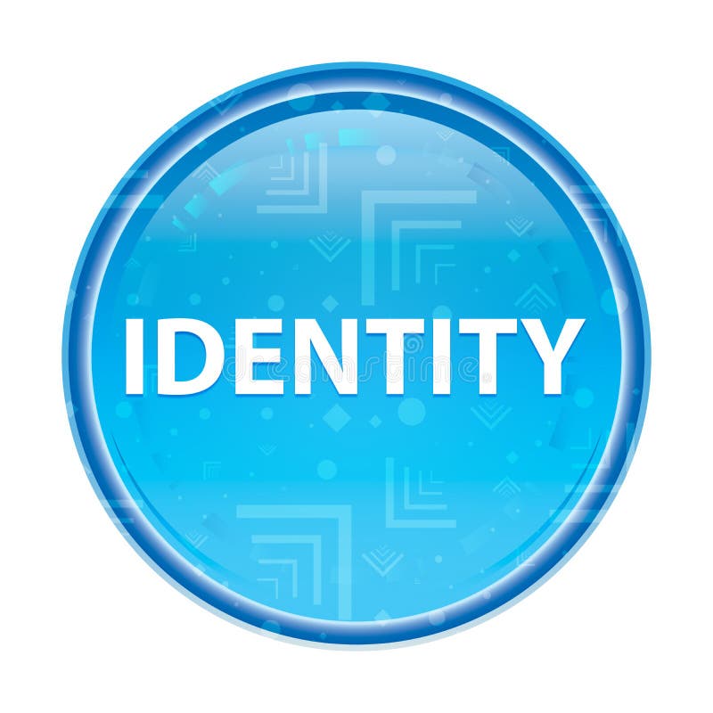 Identity Floral Blue Round Button Stock Illustration - Illustration of ...