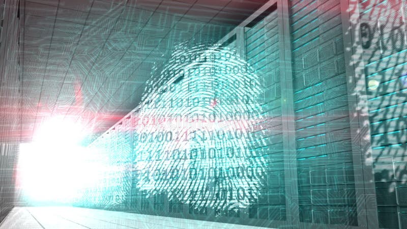 Identity Graphics in Server Room Stock Video - Video of server ...