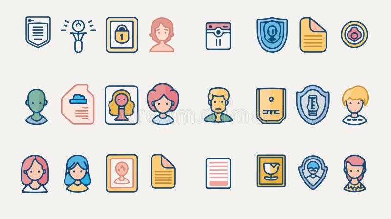 Identity Icon Set: Explore Diverse Images for Identity and Security ...