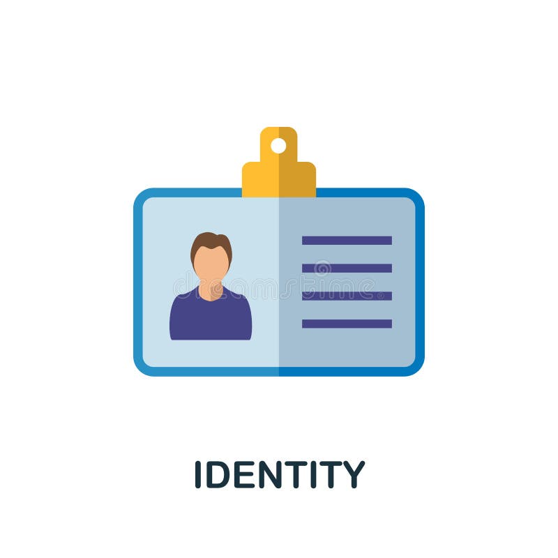 Identity Icon. Simple Element from Branding Collection. Creative ...