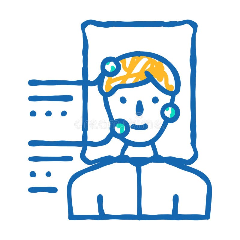 Identity Identification Flat Icon Doodle Illustration Stock ...