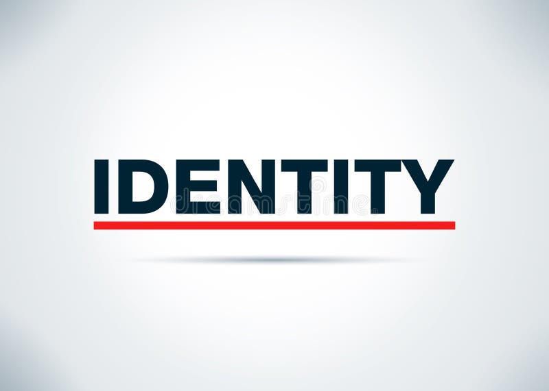 Identity Abstract Flat Background Design Illustration Stock ...
