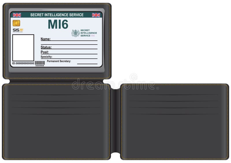 Identity a Secret Agent of MI 6 Stock Vector - Illustration of data ...