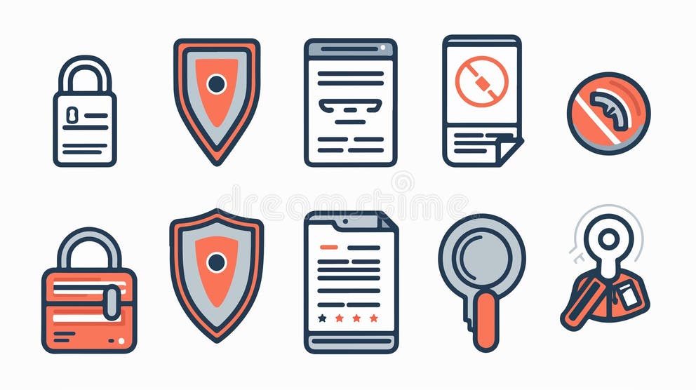 Identity Password Icon: Secure Access Symbol for Cyber Security and ...