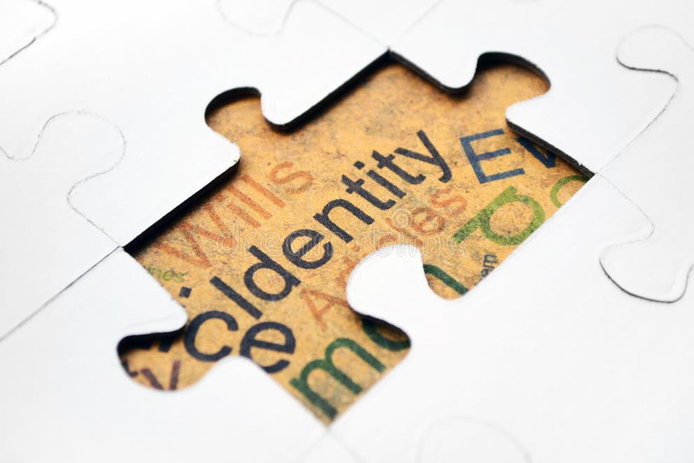 Identity puzzle concept stock photo. Image of market - 26880274
