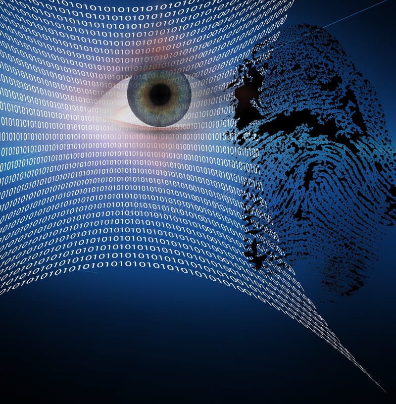 Identity and security stock illustration. Illustration of digital ...