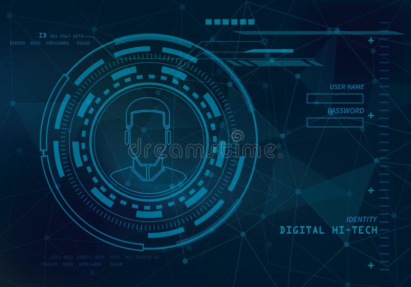 Identity Technology Background Stock Vector - Illustration of design ...