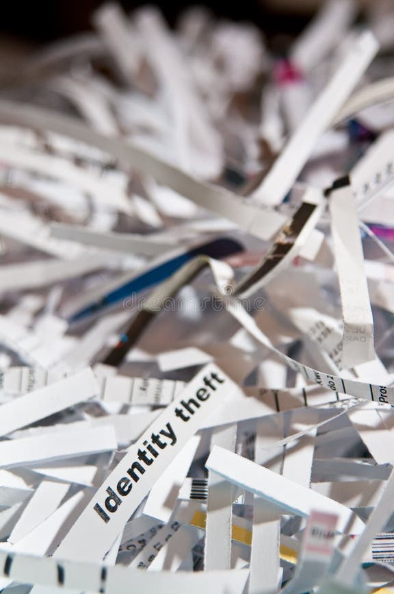 Identity theft stock photo. Image of shredder, insecurity - 12577636