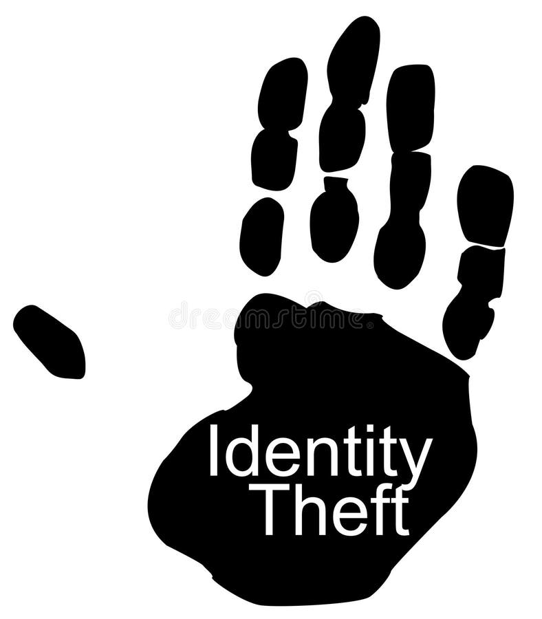 Identity Theft Word Cloud stock illustration. Illustration of ...