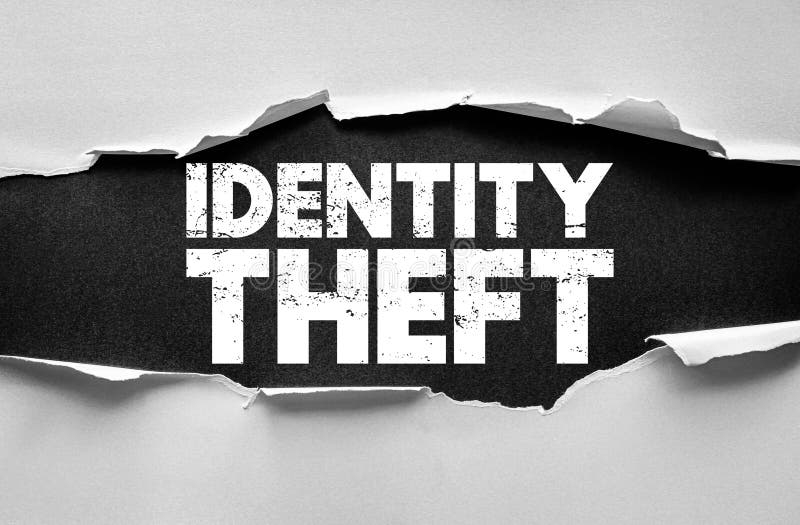 Identity Theft Concept Image Revealed Under Torn Paper, Symbolizing ...