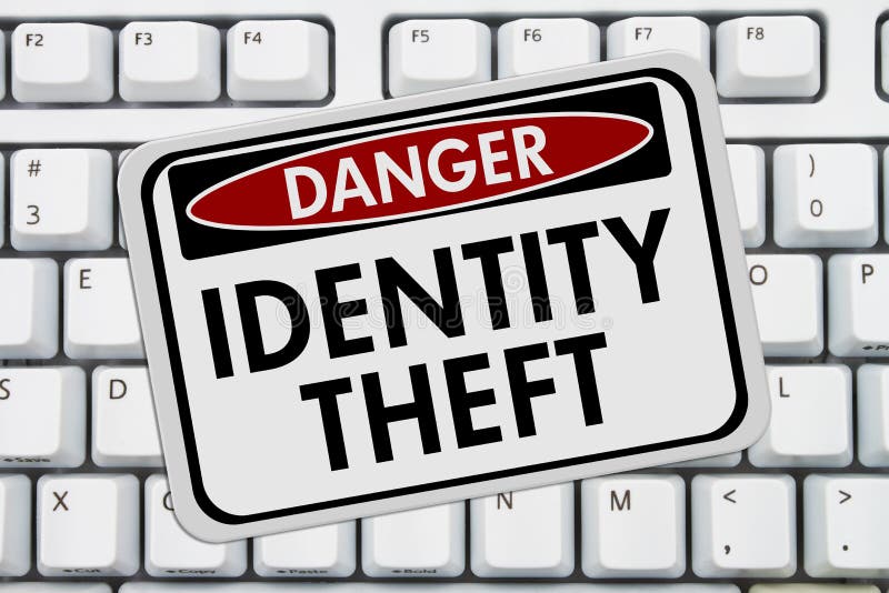 Identity Theft Danger Sign stock photo. Image of warning - 50213794