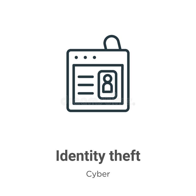 Identity Theft Icon in Filled, Thin Line, Outline and Stroke Style ...