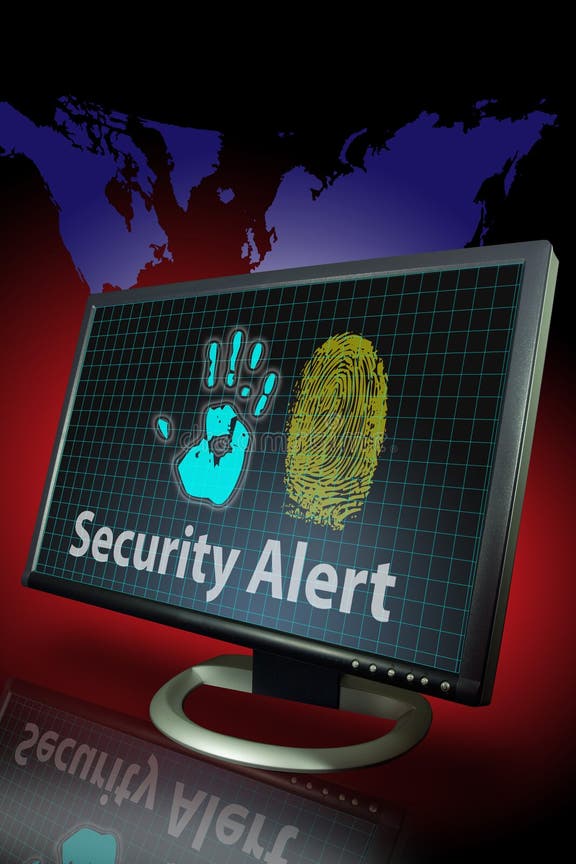 Identity theft print Alert stock illustration. Illustration of ...