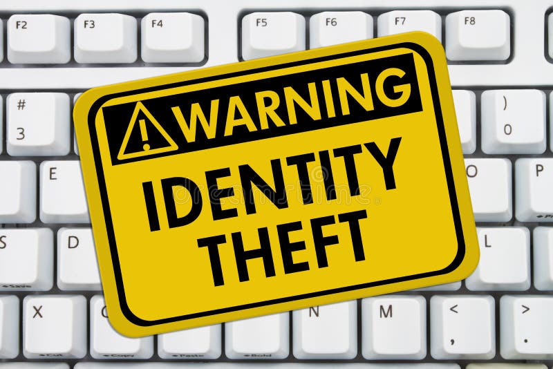 Identity Theft Warning Sign Stock Photo - Image of identity, cyberspace ...