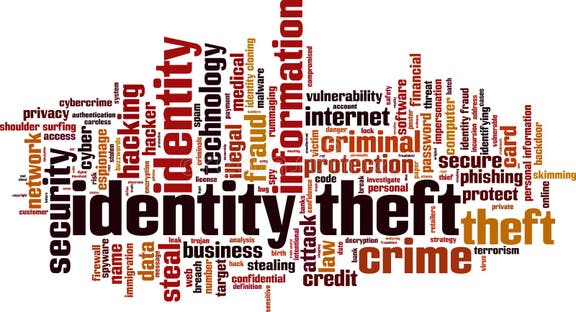 Identity theft word cloud stock vector. Illustration of name - 270730594