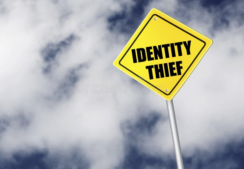 Identity thief sign stock photo. Image of identity, burglar - 47338100