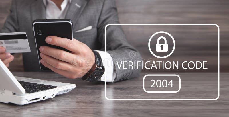 Identity Verification Code. Cyber Security. Technology Stock Image ...