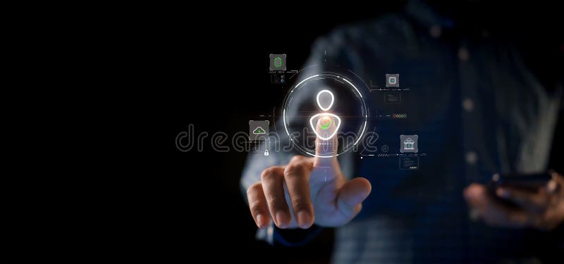 Identity Verification System Concept Digital Technology Cyber Security ...