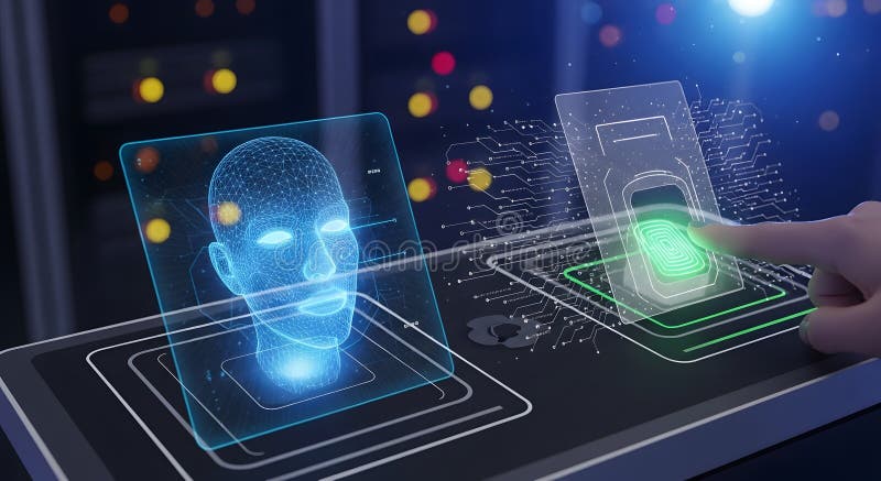 Identity Verification Technology - Secure Login System with Multi-Factor Authentication Stock ...