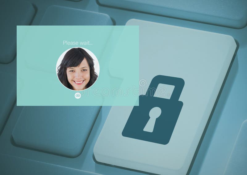 Identity Verify Security App Interface Stock Illustration ...