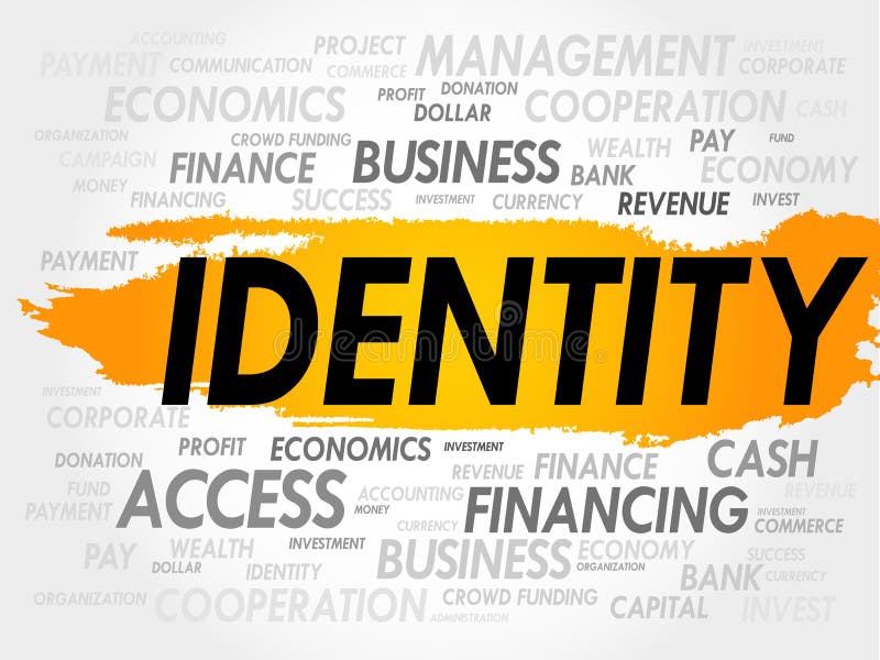 Identity word cloud stock illustration. Illustration of marketing ...