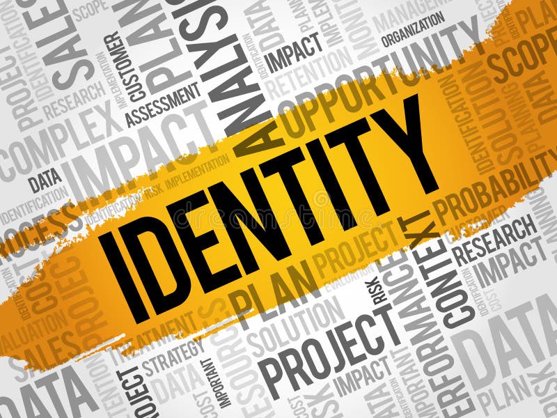 Identity word cloud stock illustration. Illustration of marketing ...