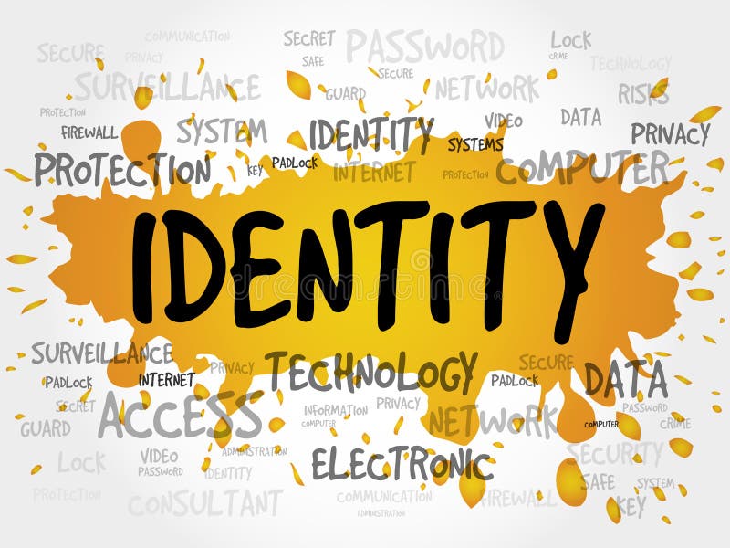 Identity word cloud stock illustration. Illustration of marketing ...
