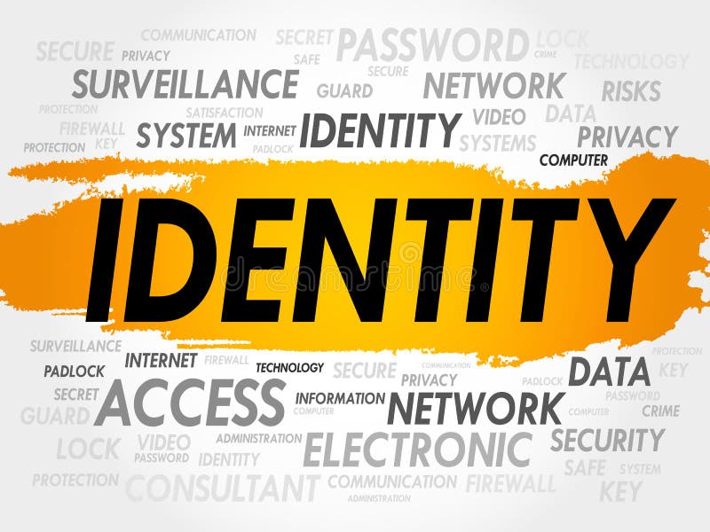 Identity word cloud stock illustration. Illustration of publicity ...