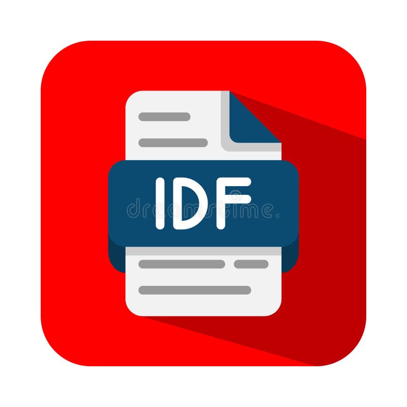 Idf Document Database Flat Icons. Ideal for Data Management ...