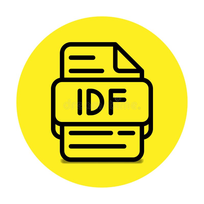 Idf File Type Icon. Files and Document Format Extension. with an ...