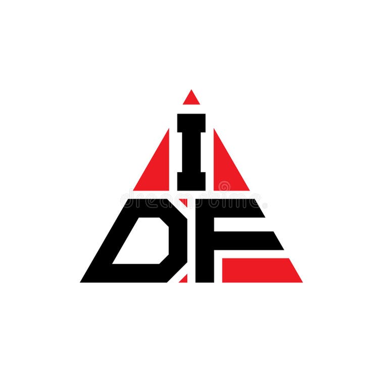 IDF Triangle Letter Logo Design with Triangle Shape. IDF Triangle Logo ...
